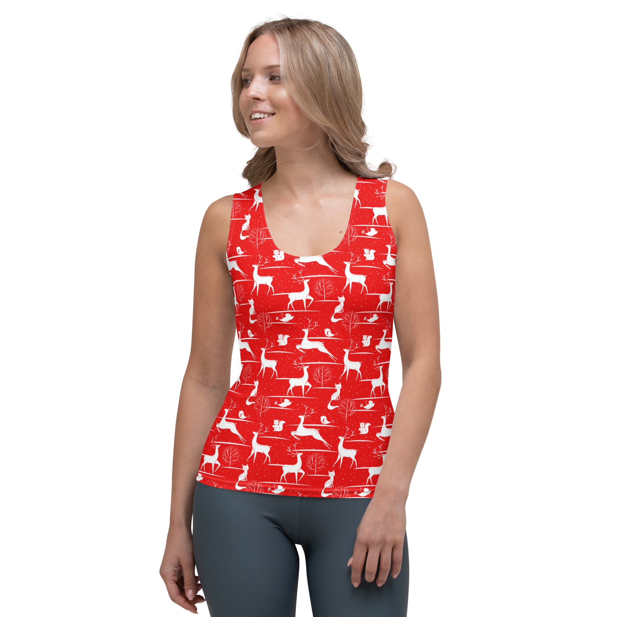 Red Reindeer Tank Top – Latitude 18
