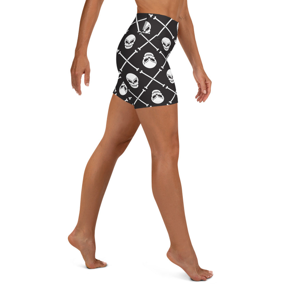 Skull Pattern Yoga Shorts – Latitude 18